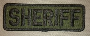 1.5x4" Sheriff Subdued Patch (Velcro backed) - RPS Tactical - Tactical ...
